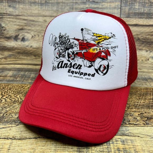 Unbranded | Accessories | Ansen Equipped Mens Trucker Hat Red Snapback ...